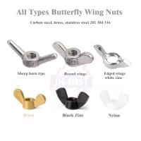 China M3 to M10 Brass Butterfly Wing Nuts Flat Head Rivet Nuts 100% Inspection for sale