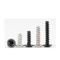 China Metric Black Zinc Steel 8.8 Grade Cross Pan Washer Head Self Tapping Screw for Plastic for sale