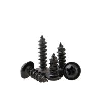 China Metric Black Zinc Steel 8.8 Grade Cross Pan Washer Head Self Tapping Screw for Plastic for sale