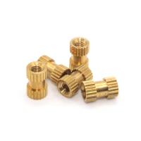 China Passivated Brass Knurled Nut M3 M4 M5 M6 M8 M10 OEM Copper Knurled Inserts Nut for sale