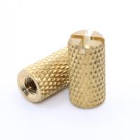 China Passivated Brass Knurled Nut M3 M4 M5 M6 M8 M10 OEM Copper Knurled Inserts Nut for sale