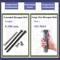 China Stainless Steel 304 316 Hex Head Bolts DIN931 DIN933 M3-M64 Custom Sizes for sale