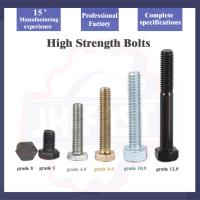 China Stainless Steel 304 316 Hex Head Bolts DIN931 DIN933 M3-M64 Custom Sizes for sale