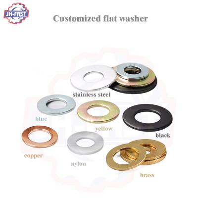 China Steel DIN125 Zinc Plated Flat Washer M8 M10 M12 M16 M20 Galvanized Plain Washers for sale