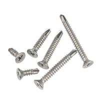 China Self Drilling Screws for Roofing Metric M3 M4 M6 CSK Head Stainless Steel SS304 for sale