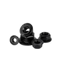 China Stainless Steel Hex Flange Nut M4 to M12 ISO9001 Black Yellow Custom Sizes for sale