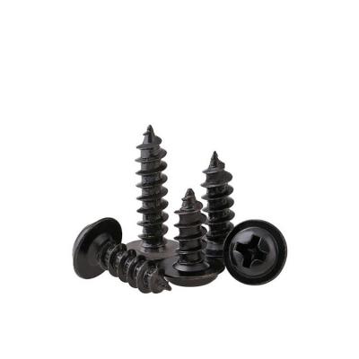 China Stainless Steel Black Zinc Pan Washer Head Self Tapping Screw with Collar ISO9001 for sale