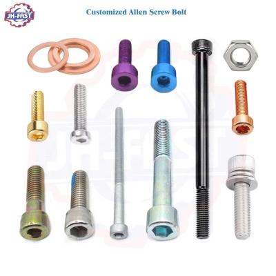 China High Strength Steel Allen Bolts Grade 8.8 10.9 12.9 DIN912 Hex Socket Head Cap Screws M2 M20 for sale