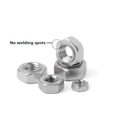 China SS304 SS316 Zinc Coated Hex Weld Nuts M4 to M12 ISO GB Standard for Mining Spot Welding for sale