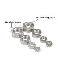China SS304 SS316 Zinc Coated Hex Weld Nuts M4 to M12 ISO GB Standard for Mining Spot Welding for sale