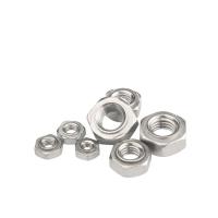 China SS304 SS316 Zinc Coated Hex Weld Nuts M4 to M12 ISO GB Standard for Mining Spot Welding for sale