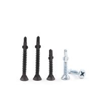 China ISO9001 Certified Carbon Steel Self Drilling Screw CSK Head with Wing Zinc Plated for sale