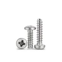 China M2.5 Stainless Steel 304 Pan Head Self-Tapping Screw DIN7981 for Sheet Metal Sizes 6-12 for sale