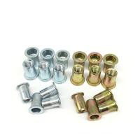 China Carbon Steel Stainless Steel Flat Head Blind Rivet Nuts ISO9001 M4 M6 M8 M10 for sale