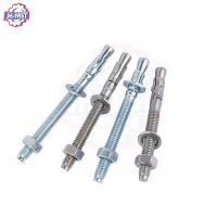 China Passivation Finish Steel Wedge Wall Anchor Bolts M6 M8 M10 M12 M16 M20 for Concrete Expansion for sale