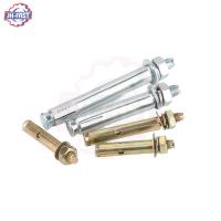 China Passivation Finish Steel Wedge Wall Anchor Bolts M6 M8 M10 M12 M16 M20 for Concrete Expansion for sale