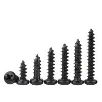 China Carbon Steel Phillips Pan Head Self Tapping Screws DIN7981 5mm to 100mm Black Stainless for sale