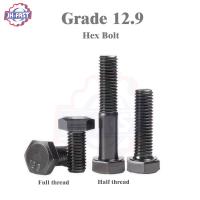 China Carbon Steel Hex Bolts DIN933 Imperial Fine Thread M5 M6 M8 M12 Grade 8.8 for sale