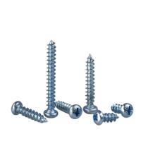 China Carbon Steel Phillips Pan Head Self Tapping Screws DIN7981 5mm to 100mm Black Stainless for sale