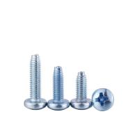 China DIN7500 Cross Recessed Pan Head Thread Rolling Screws M3 M4 10-12mm Carbon Steel Zinc Plated for sale