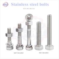 China SS304 SS316 Hex Bolts and Nuts M3 M42 ISO DIN GB Heavy Duty Fasteners for sale