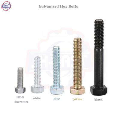 China ANSI Standard Hot Dip Galvanized Hex Bolt DIN 933 931 Grade 8.8 M3-M42 for sale