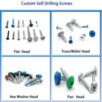 China Hex Washer Head Self Drilling Screws for Roofing Black Oxide Carbon Steel 12-14x1-1/2 for sale