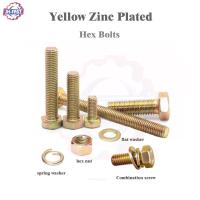 China ANSI Standard Hot Dip Galvanized Hex Bolt DIN 933 931 Grade 8.8 M3-M42 for sale