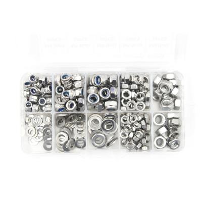 China Metric Self-Locking Nylock Nuts Zinc and Wax Finish Stainless Steel Hex Nuts for Automotive Industry for sale