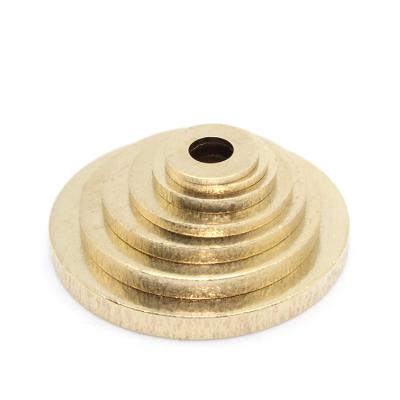China DIN Standard M6 M8 M10 M12 Brass Flat Washers Custom Size Golden Zinc Plating for sale