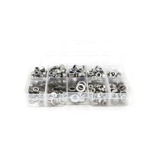 China Metric Self-Locking Nylock Nuts Zinc and Wax Finish Stainless Steel Hex Nuts for Automotive Industry for sale