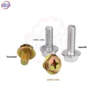 China M3 to M12 Phillips Hex Head Serrated Flange Bolts Steel Stainless Passivation Finish for sale
