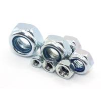 China DIN985 Non-Metallic Insert Hex Nuts M3-M12 Stainless Steel Black Oxide Metric for sale