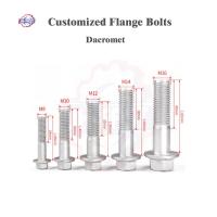 China Stainless Steel Hex Flange Bolts DIN 6921 A2 Grade 10.9 M4 to M16 ISO Standard for sale