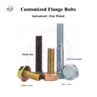 China Stainless Steel Hex Flange Bolts DIN 6921 A2 Grade 10.9 M4 to M16 ISO Standard for sale