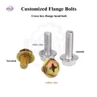 China Stainless Steel Hex Flange Bolts DIN 6921 A2 Grade 10.9 M4 to M16 ISO Standard for sale