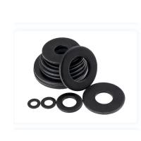 China DIN Standard Black Zinc Plated Steel Flat Washer Custom Size 5mm Thickness M20 M8 M3 M4 for sale