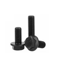 China High Strength Grade 8 Hex Flange Bolts M6 M8 M10 M12 M16 Half Thread Steel Zinc for sale