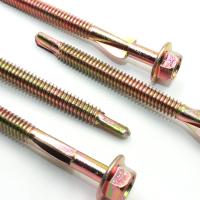 China OEM Customized Stainless Steel TEK Roofing Screws Hex Flange Head with Wings 12-14 for sale
