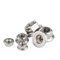 China Stock ISO GB M2-M30 SUS304 Stainless Steel DIN6923 Hex Flange Nuts for Mining for sale