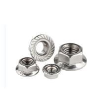 China Stock ISO GB M2-M30 SUS304 Stainless Steel DIN6923 Hex Flange Nuts for Mining for sale