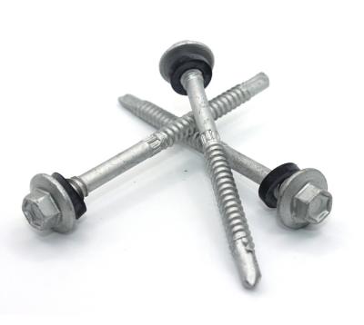 China Metric Zinc-Aluminum Coated Hex Flange Self Drilling Screws ISO9001 OEM Custom for sale