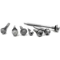 China Metric Zinc-Aluminum Coated Hex Flange Self Drilling Screws ISO9001 OEM Custom for sale