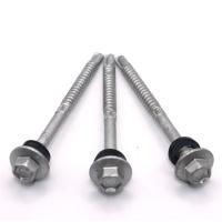 China Metric Zinc-Aluminum Coated Hex Flange Self Drilling Screws ISO9001 OEM Custom for sale