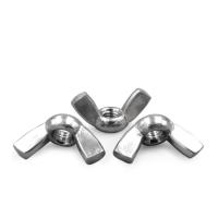 China SUS304 Stainless Steel Wing Nuts M3 to M8 DIN 315 316 Round Head for Mining for sale