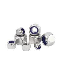 China SS304 SS316 Stainless Steel Hex Nylon Lock Nut M3 M4 M5 M6 M8 M10 DIN982 DIN985 for sale