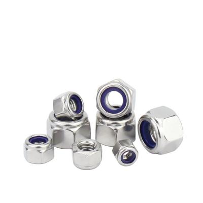 China SS304 SS316 Stainless Steel Hex Nylon Lock Nut M3 M4 M5 M6 M8 M10 DIN982 DIN985 for sale