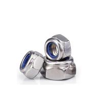 China SS304 SS316 Stainless Steel Hex Nylon Lock Nut M3 M4 M5 M6 M8 M10 DIN982 DIN985 for sale
