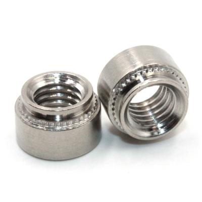 China Steel SUS304 Black Oxide Self-Clinching Nut Press Insert Rivet Nut DIN Standard for sale