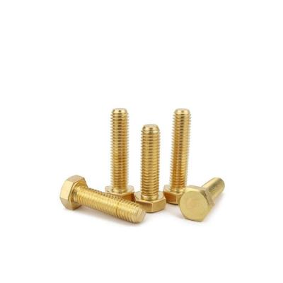 China Brass Hex Bolts M3 M4 M5 M6 M8 M10 ISO9001 Certified Custom Sizes Available for sale